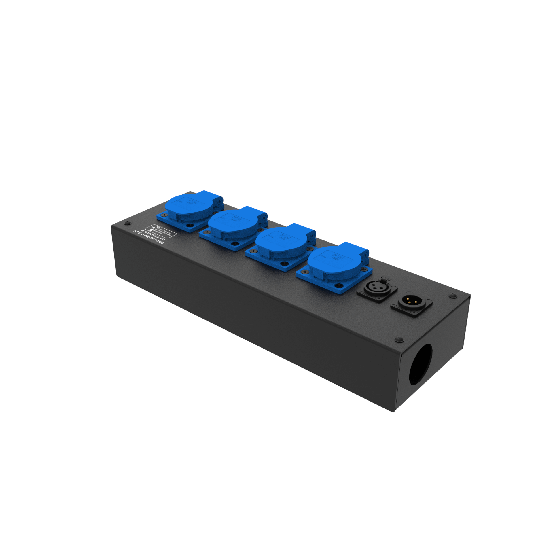 Коробки розеточные :: Коробки стальные прямые :: KPC-5-4R-1F3-1M3